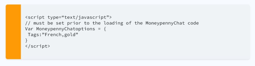 Reactive chats - Routing by Tag - Moneypenny | Resources