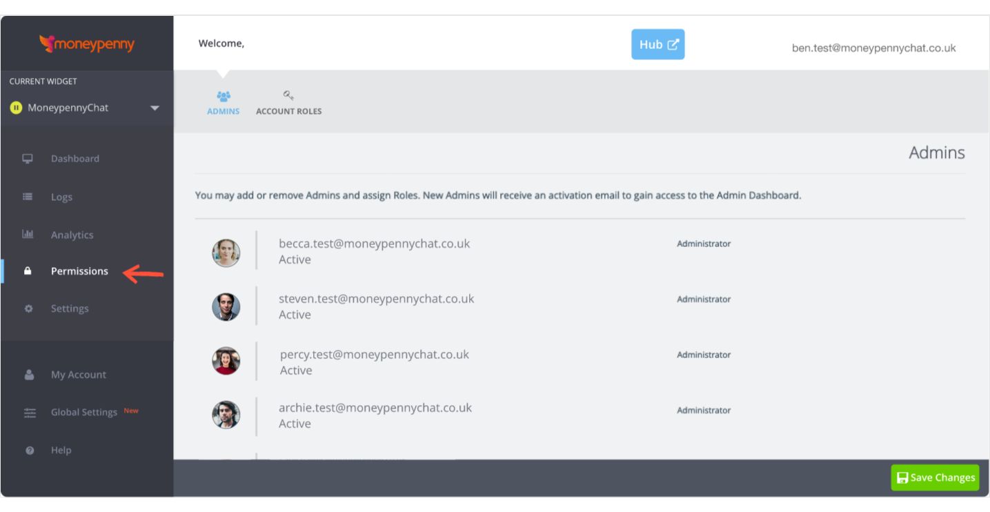 Dashboard overview - Moneypenny | Resources
